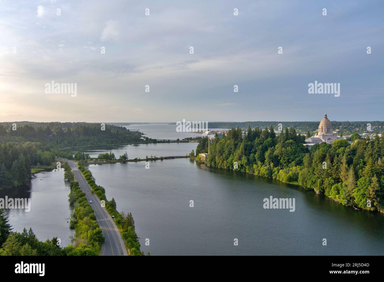 Olympia washington state capital aerial hi-res stock photography and images - Alamy