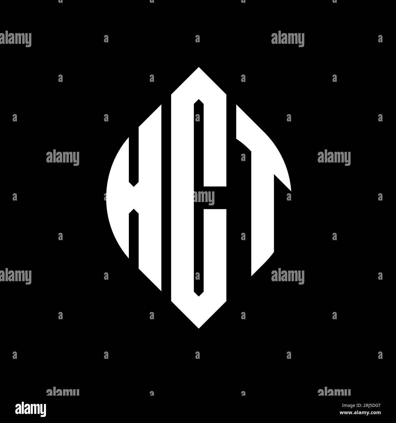 XCT circle letter logo design with circle and ellipse shape. XCT ...