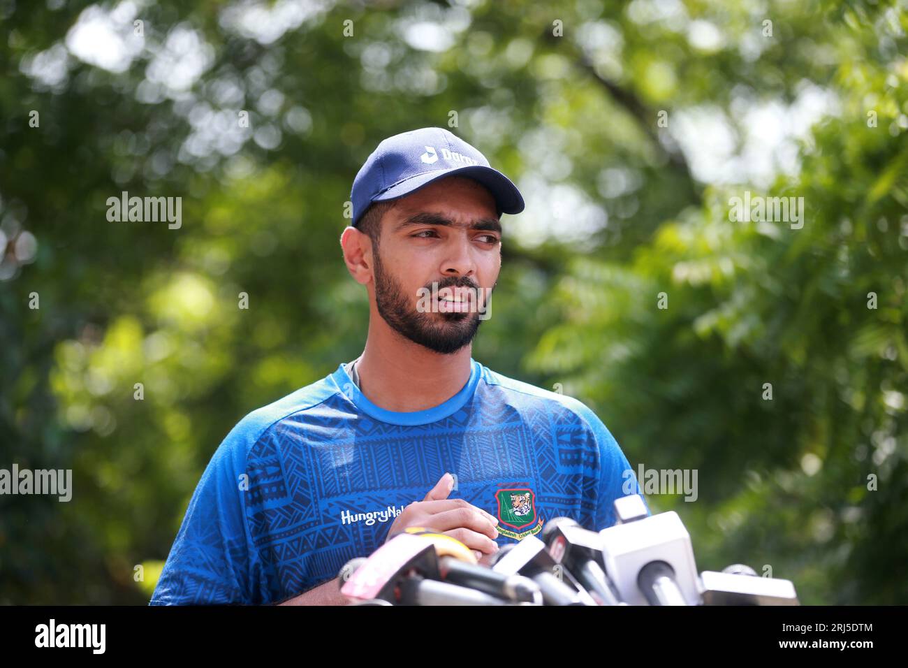 Bangladesh National Cricket Team player Saif Hassan speaks to ...