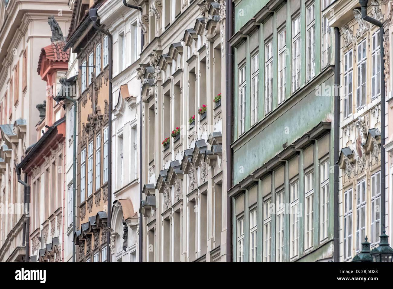 Old town of Prague in the Czech Republic with historic buildings Stock ...