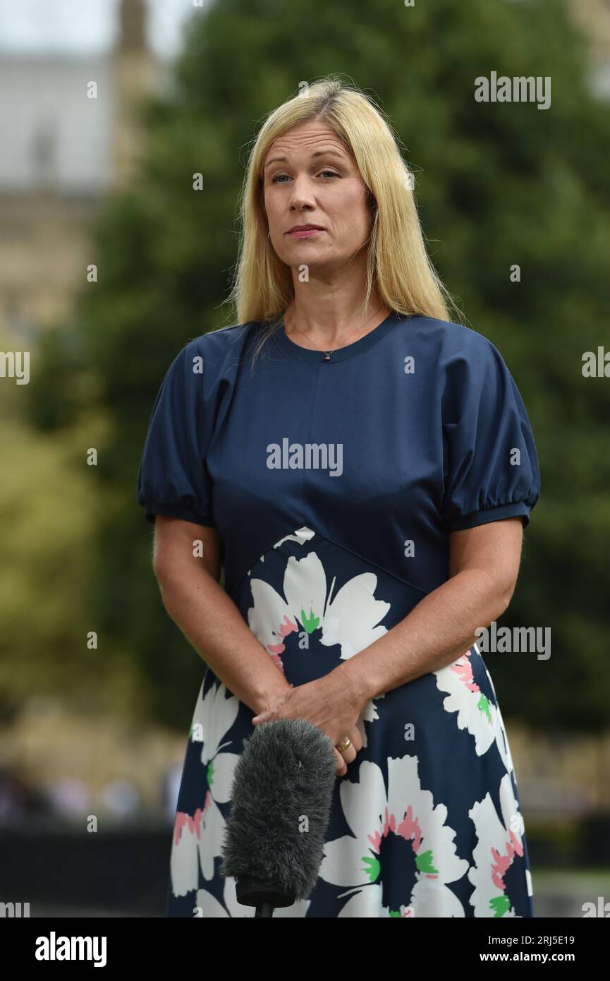 London, England, UK. 21st Aug, 2023. Shadow Justice Minister ELLIE ...
