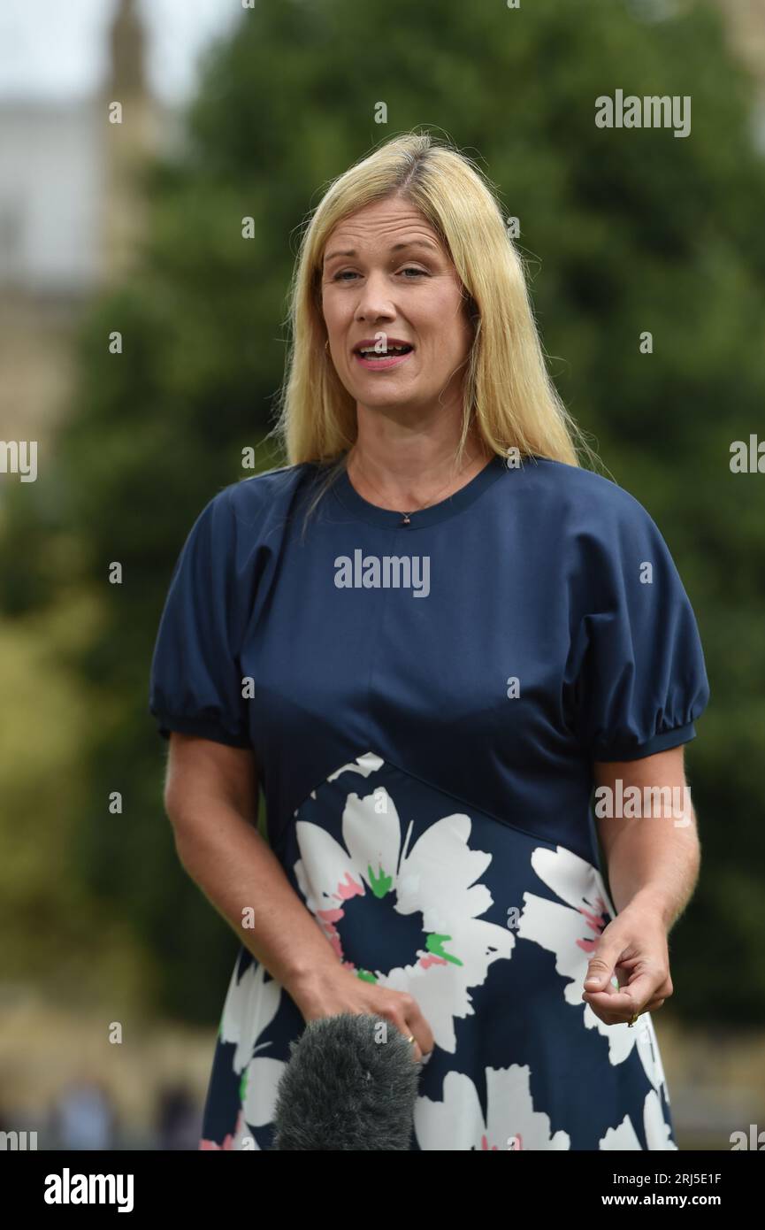London, England, UK. 21st Aug, 2023. Shadow Justice Minister ELLIE ...