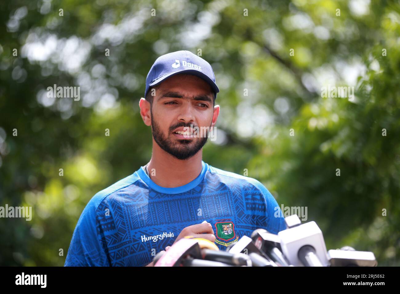 Bangladesh National Cricket Team player Saif Hassan speaks to ...