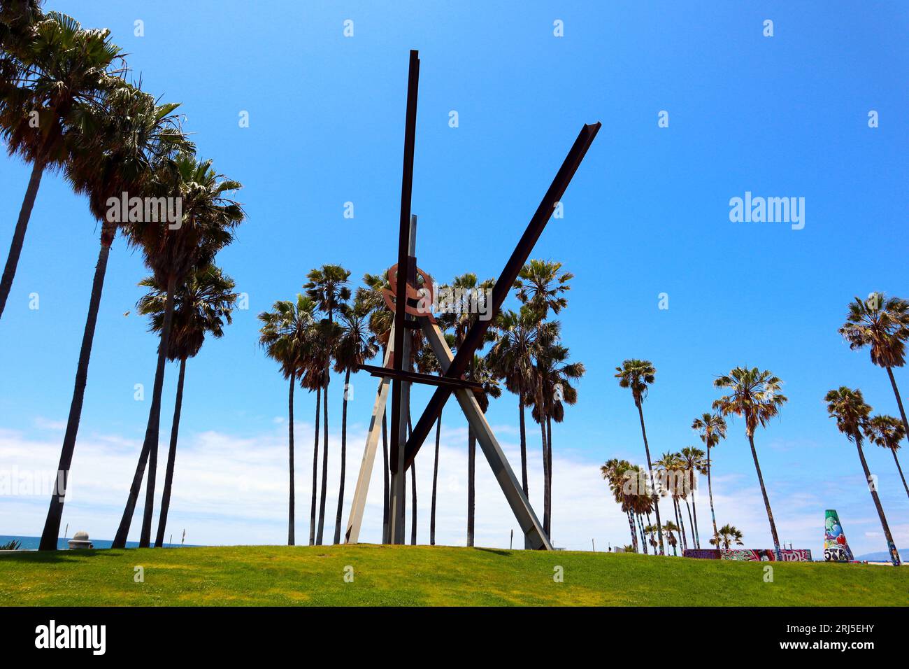 Venice Beach (Los Angeles), California: Declaration Sculpture by artist ...