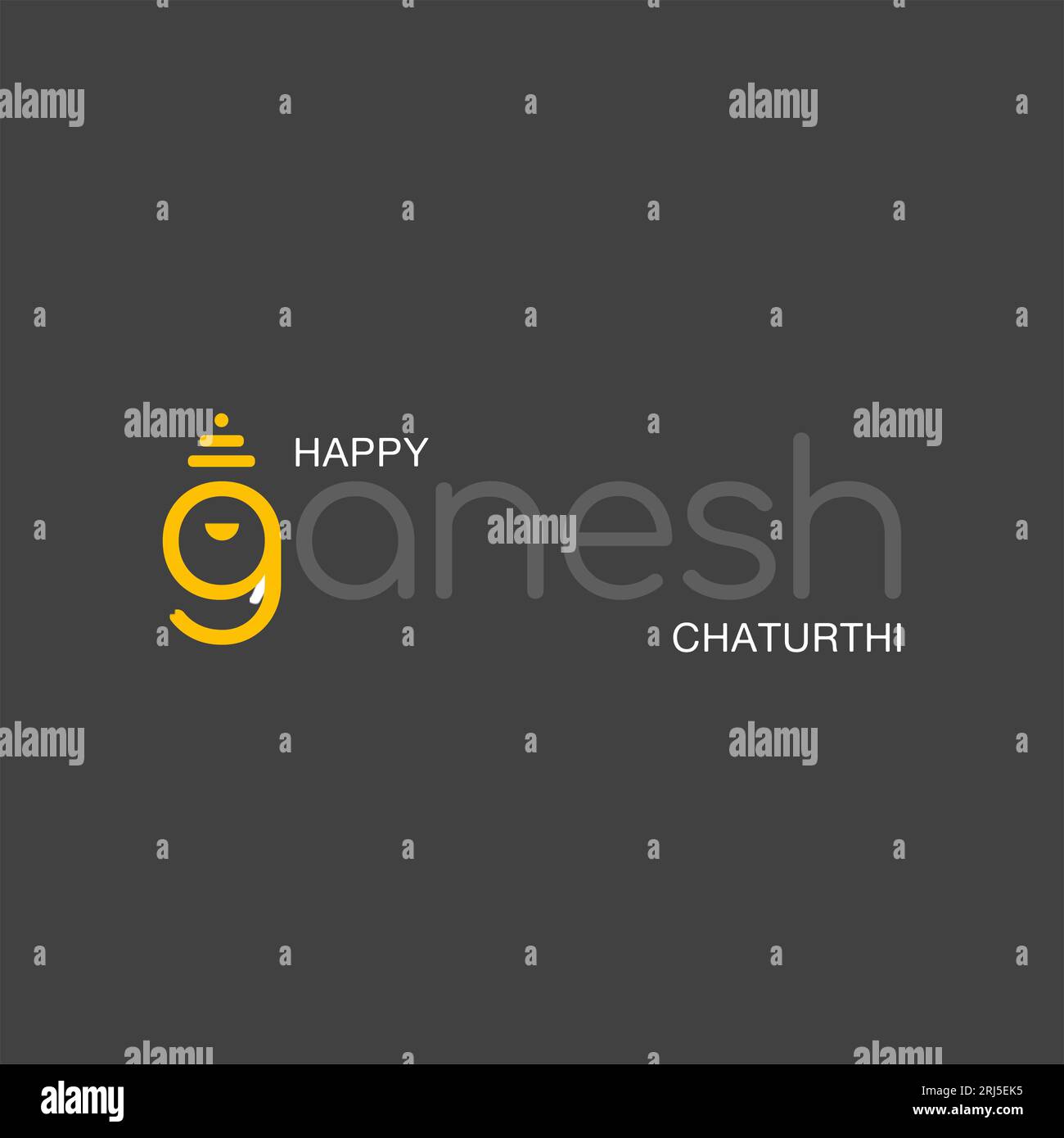Ganpati Bappa Morya minimalist design. god Ganesh ji. Ganesh Chaturthi ...