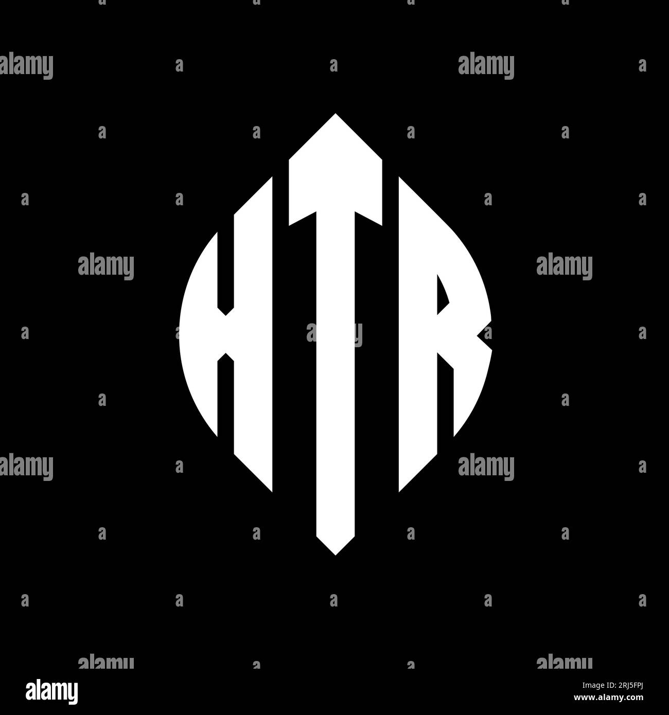 XTR circle letter logo design with circle and ellipse shape. XTR ...