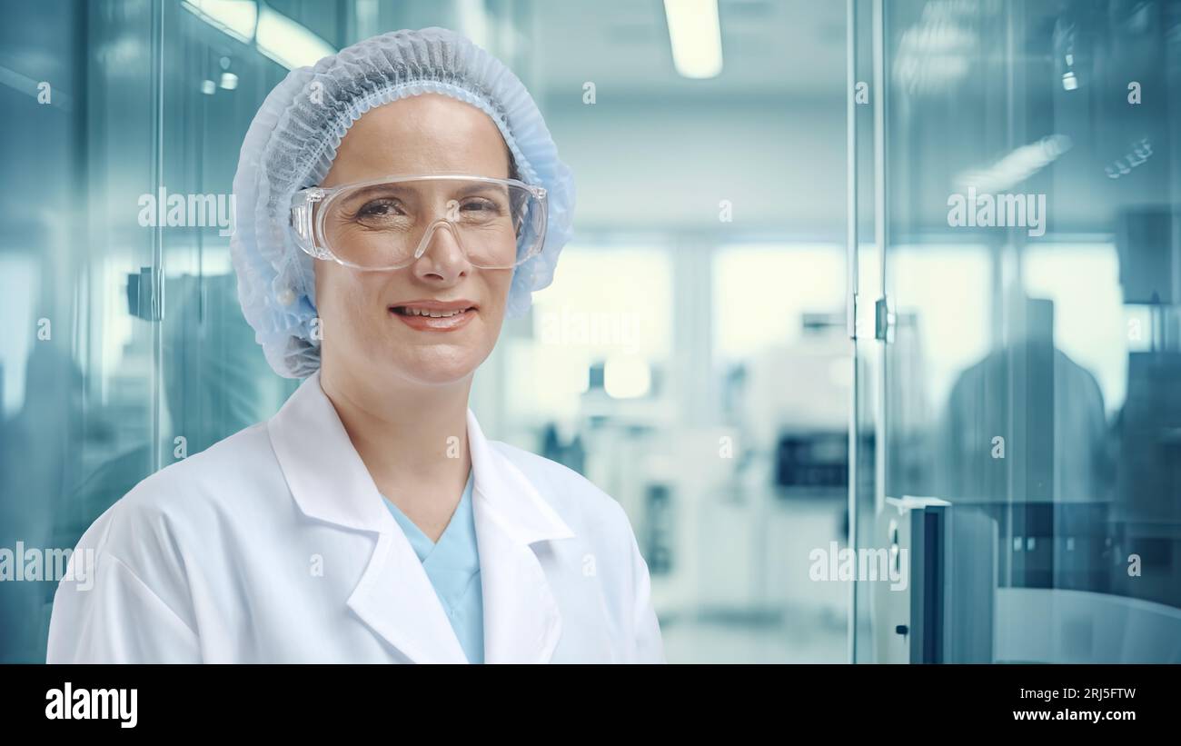 Scientist wearing protective goggles hi-res stock photography and ...