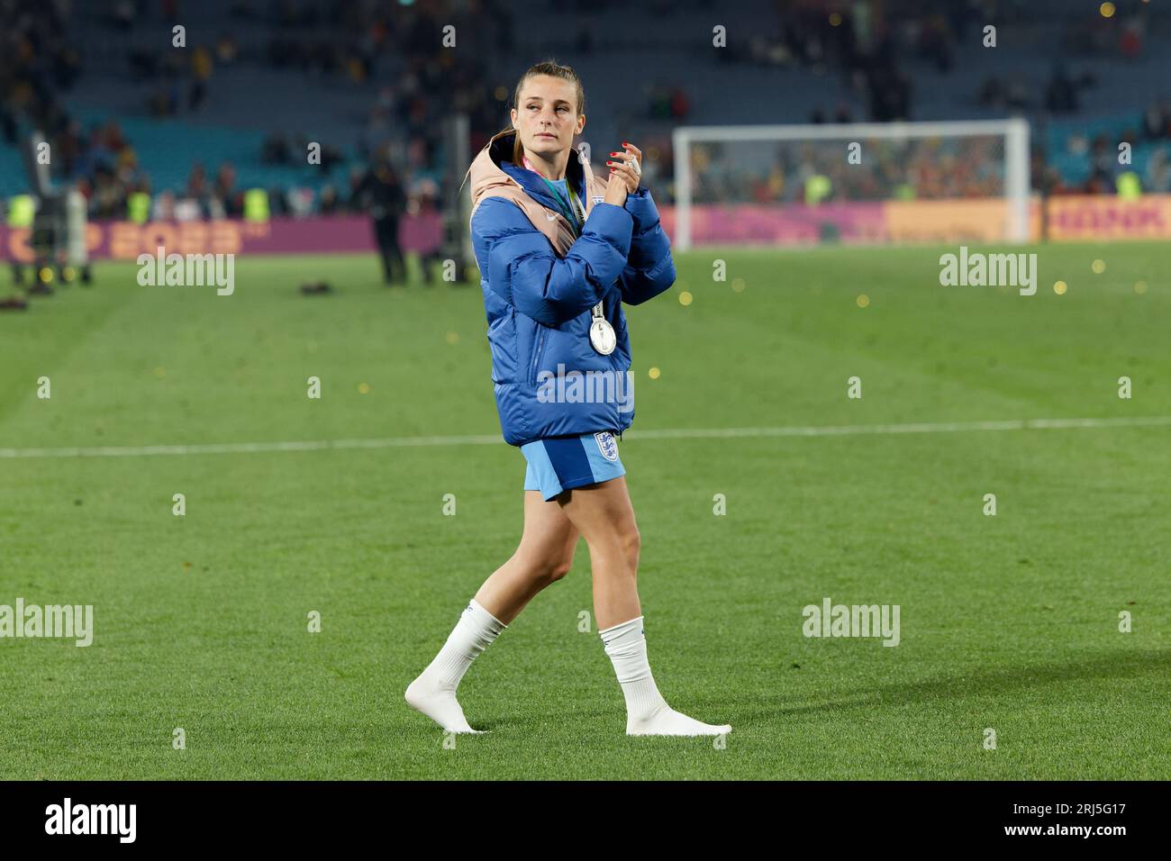 Sydney, Australia. 20th Aug, 2023. Ella Toone of England thanks the ...