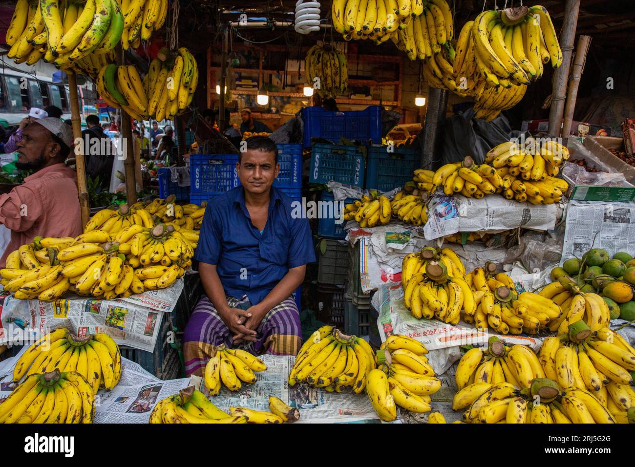 Fruits vendors at the Jurain Railgate Market where around 600 hawkers ...