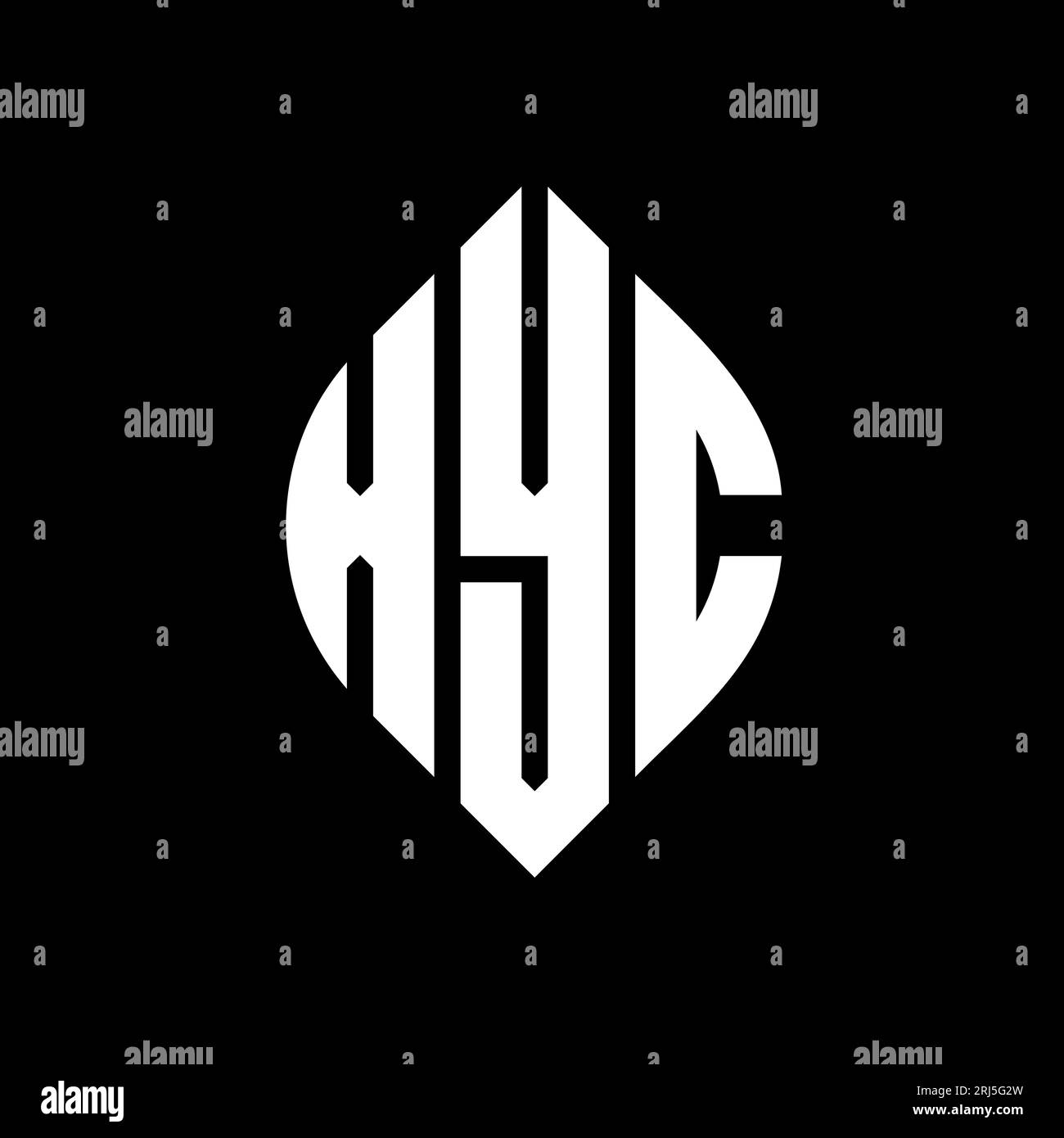 XYC circle letter logo design with circle and ellipse shape. XYC ...