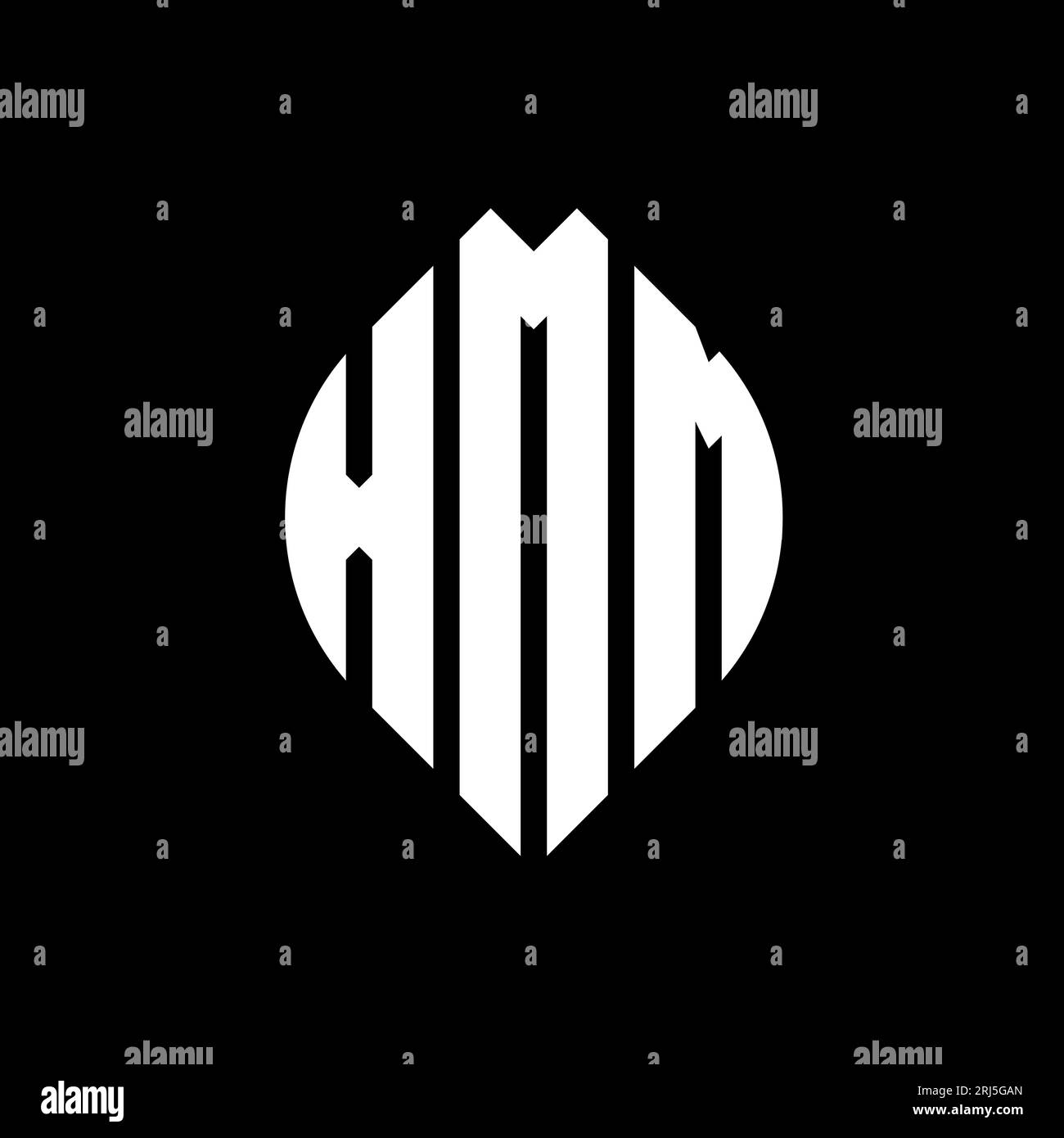 XMM circle letter logo design with circle and ellipse shape. XMM ...