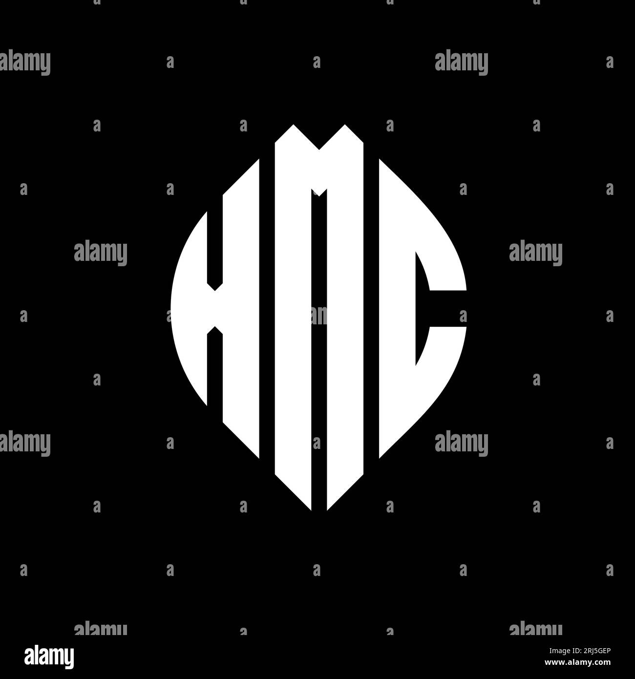 XMC circle letter logo design with circle and ellipse shape. XMC ...