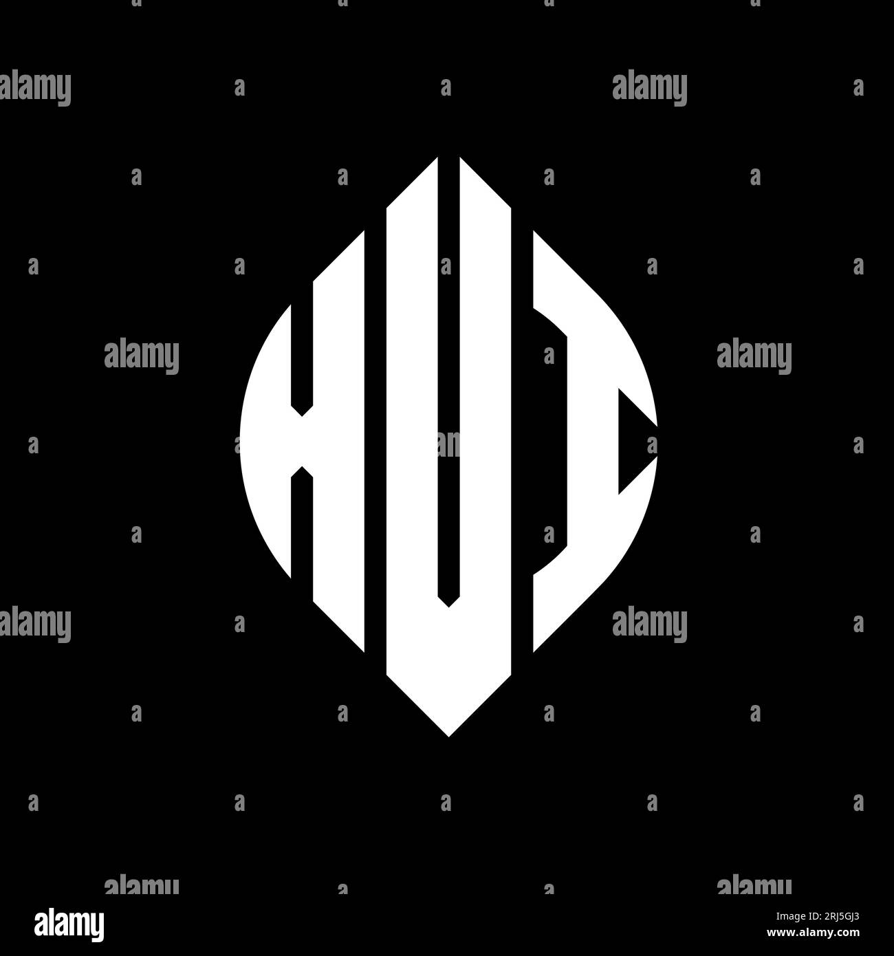 XVI circle letter logo design with circle and ellipse shape. XVI ...