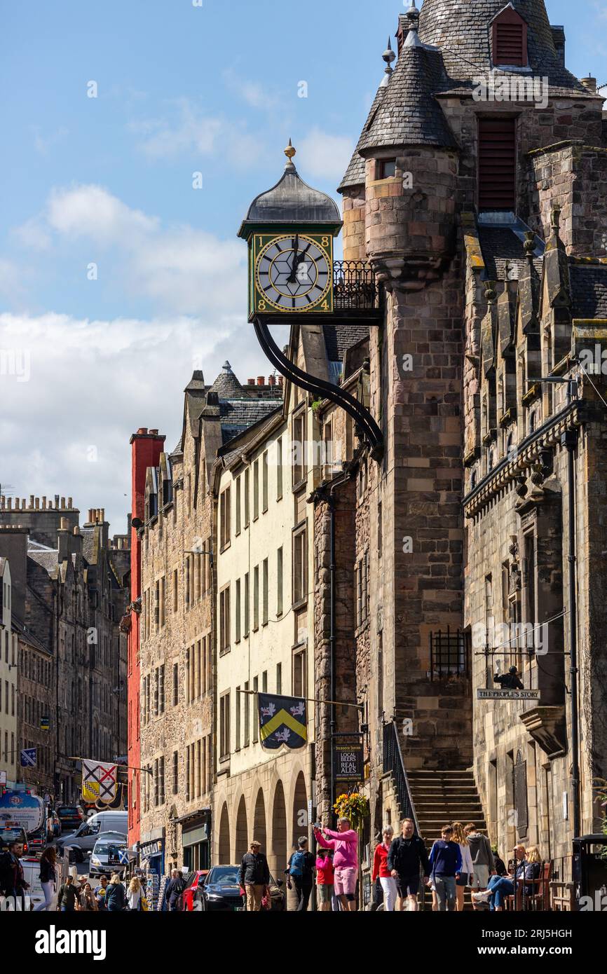 Canongate Tolbooth is a historic landmark of the Old Town area of ...