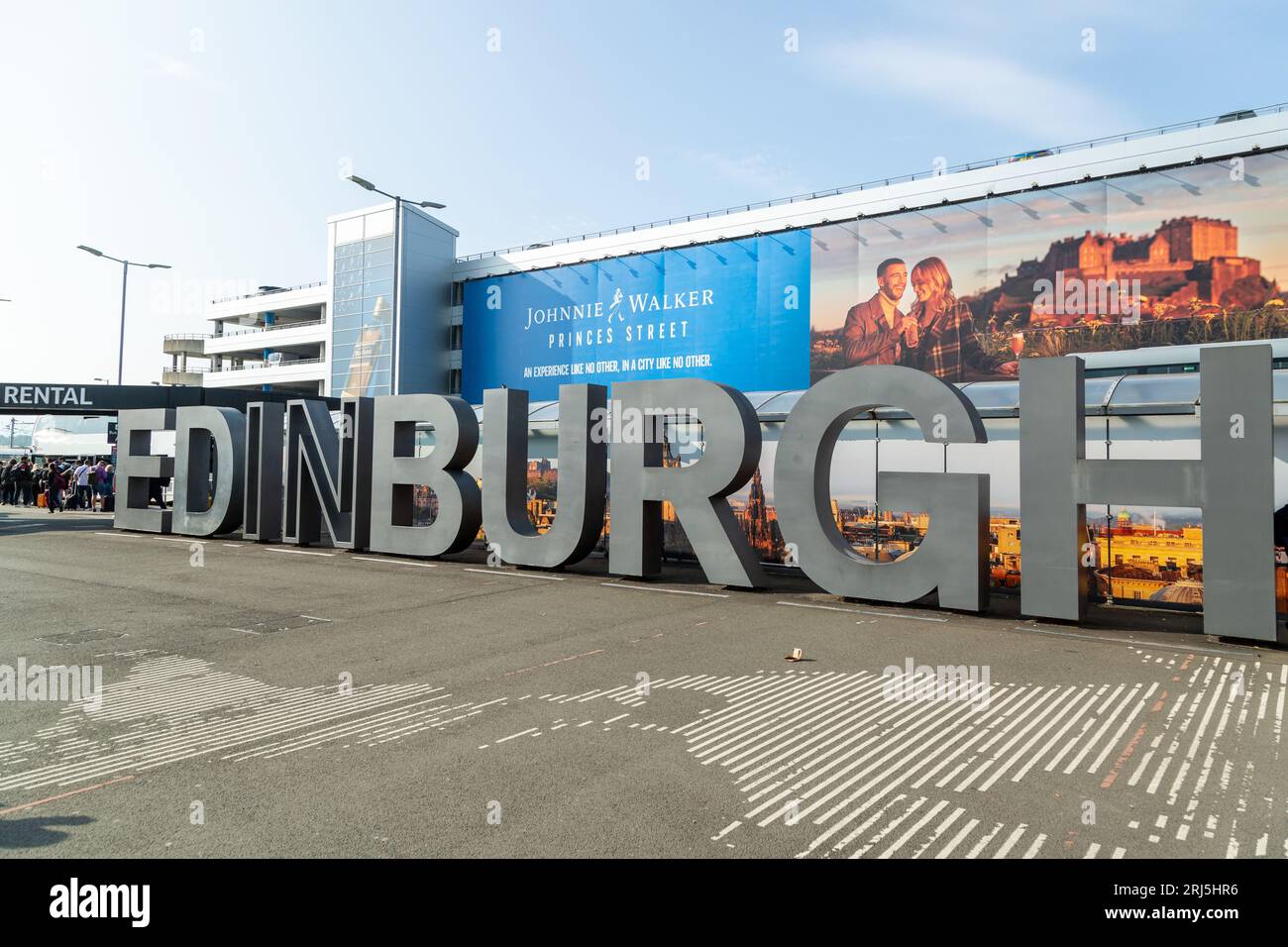 Edinburgh sign at Edinburgh Airport Stock Photo - Alamy