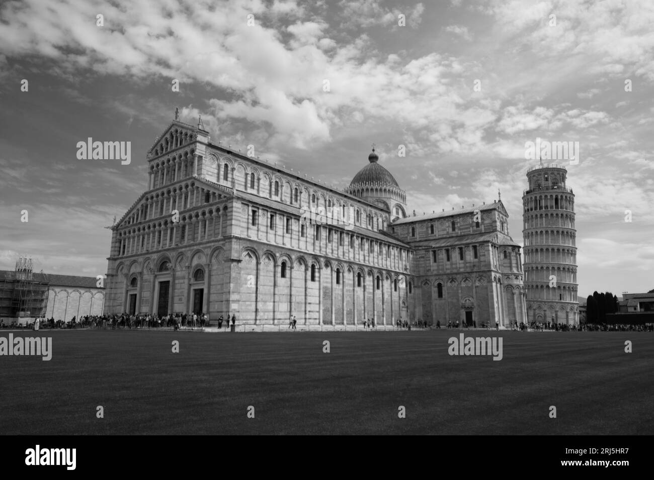 Leaning tower of pisa historic Black and White Stock Photos & Images ...