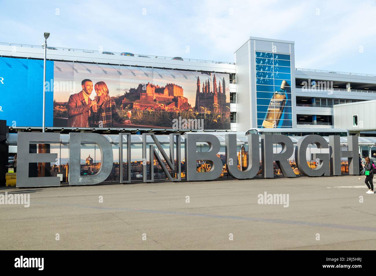 Edinburgh sign at Edinburgh Airport Stock Photo - Alamy