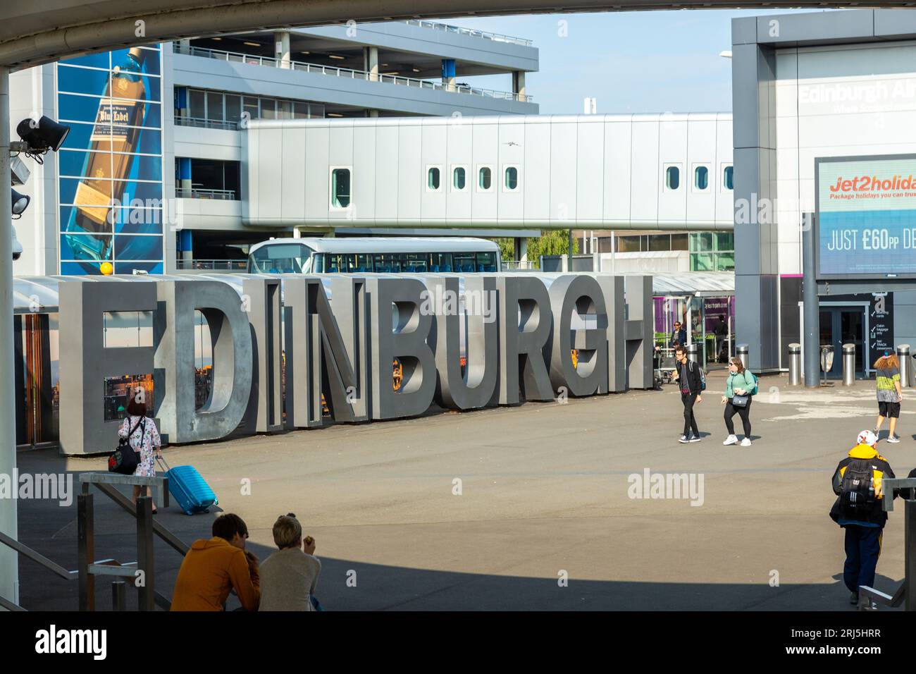 Edinburgh sign at Edinburgh Airport Stock Photo - Alamy