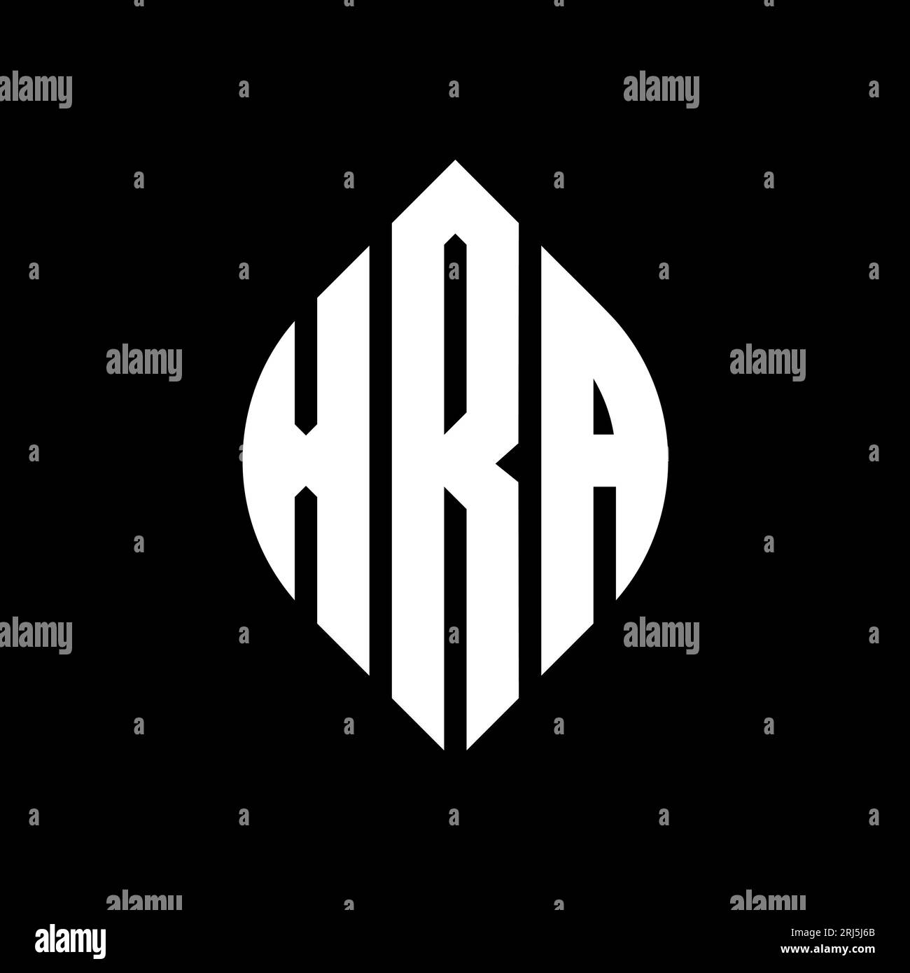 XRA circle letter logo design with circle and ellipse shape. XRA ...