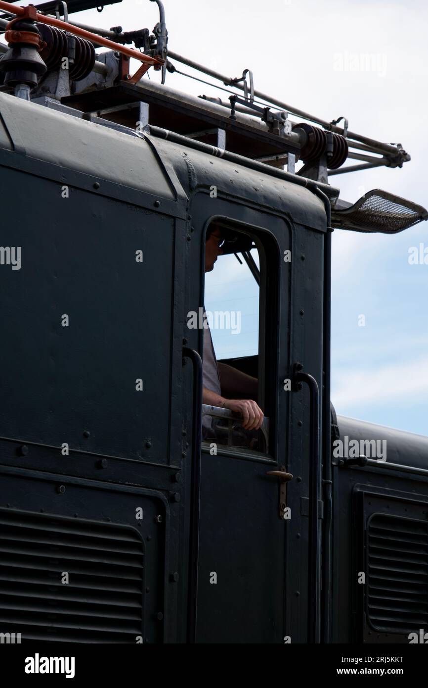 Vintage train conductor hi-res stock photography and images - Alamy