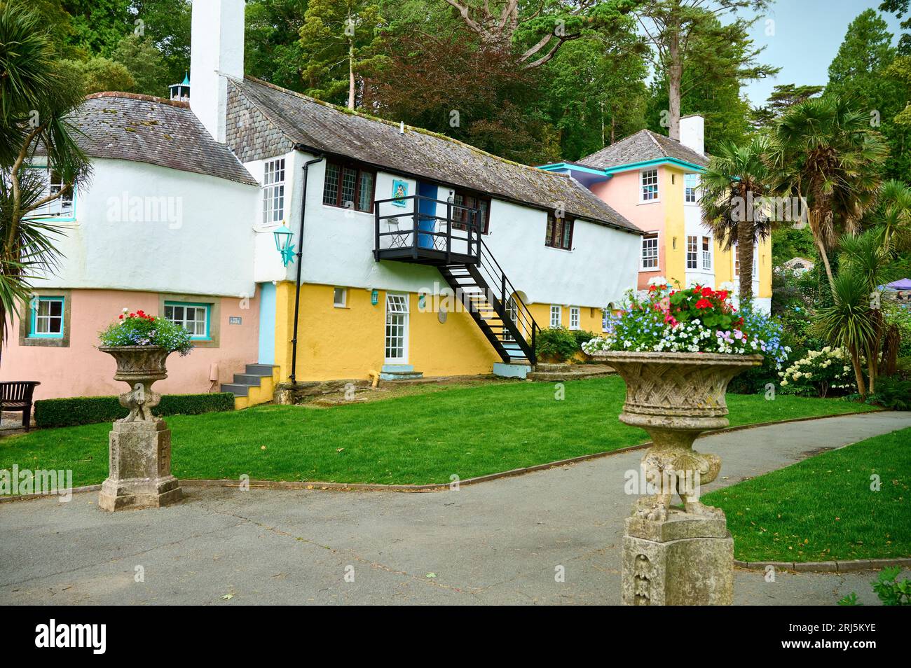 Portmeirion italian style village in Gwynedd, North Wales,UK Stock ...