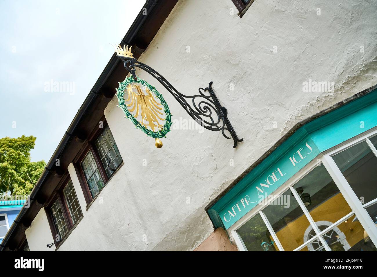 Portmeirion italian style village in Gwynedd, North Wales,UK. Angel ...