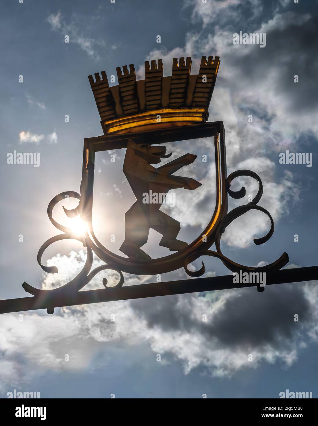The famous coat of arms from Berlin Stock Photo - Alamy