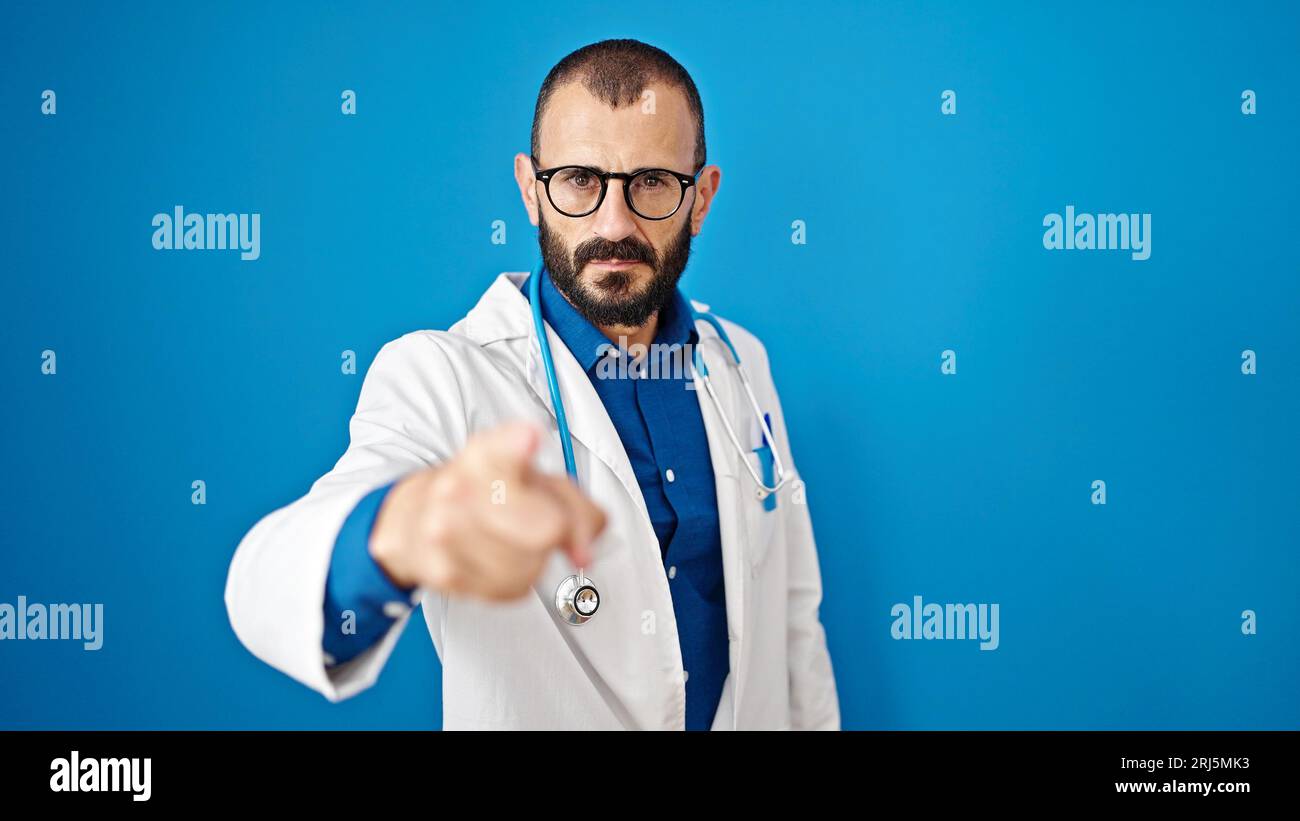 Angry pointing doctor hi-res stock photography and images - Alamy