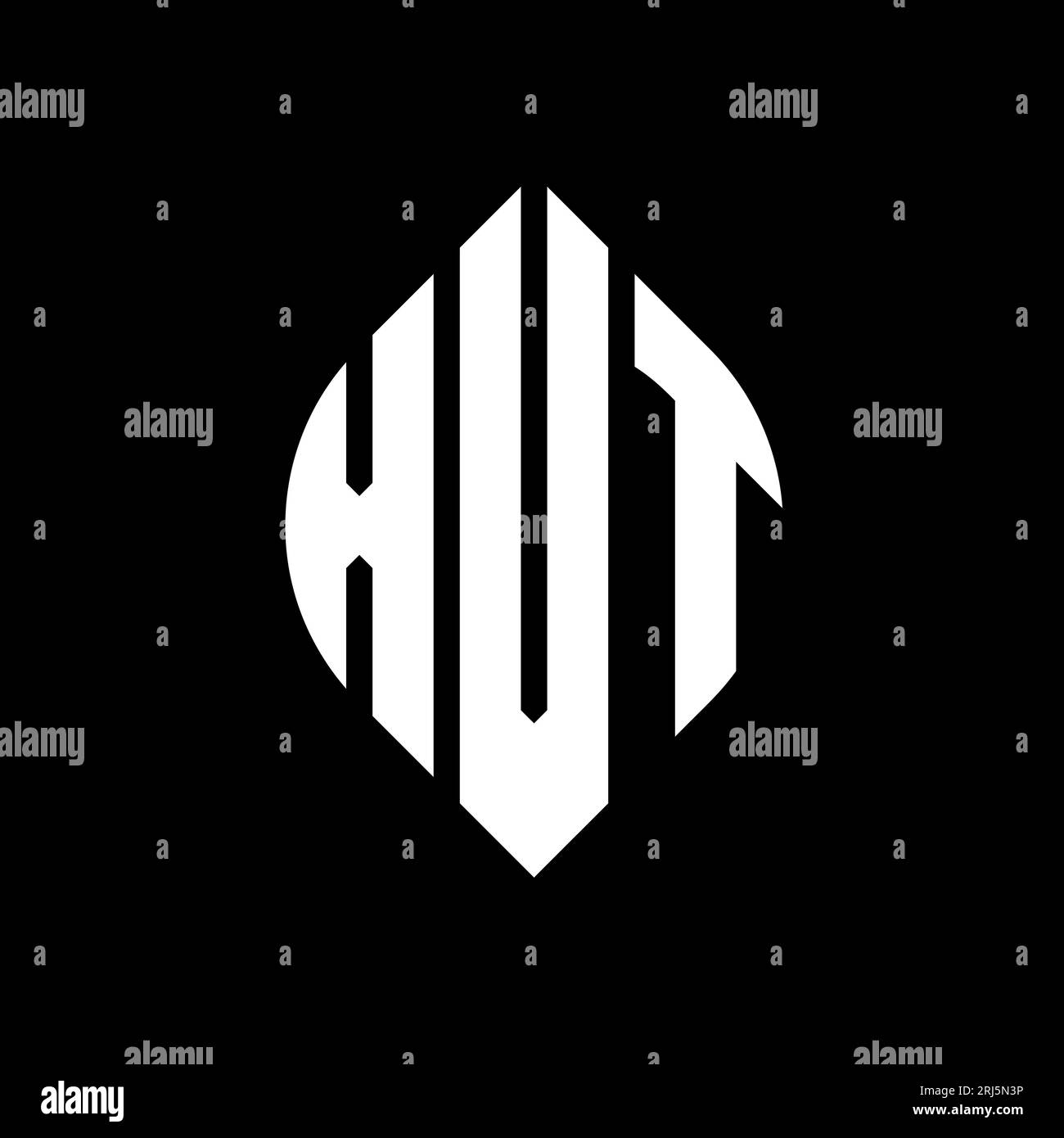 XVT circle letter logo design with circle and ellipse shape. XVT ...