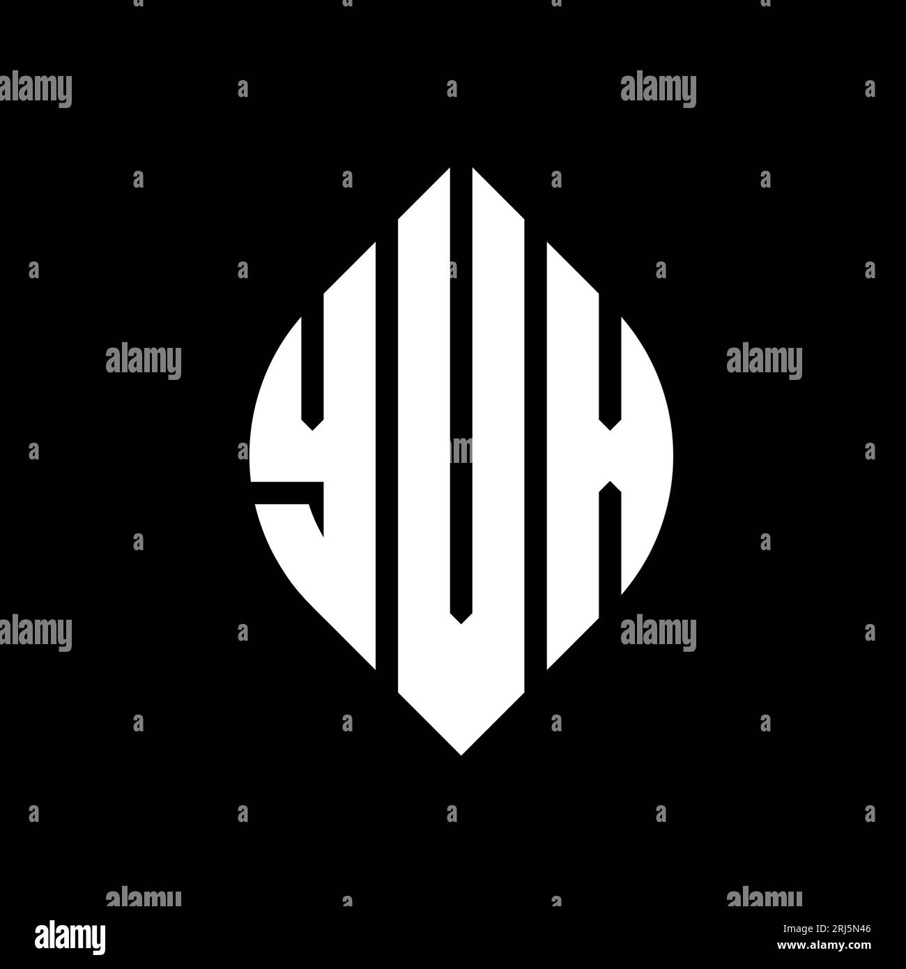 YVX circle letter logo design with circle and ellipse shape. YVX ...