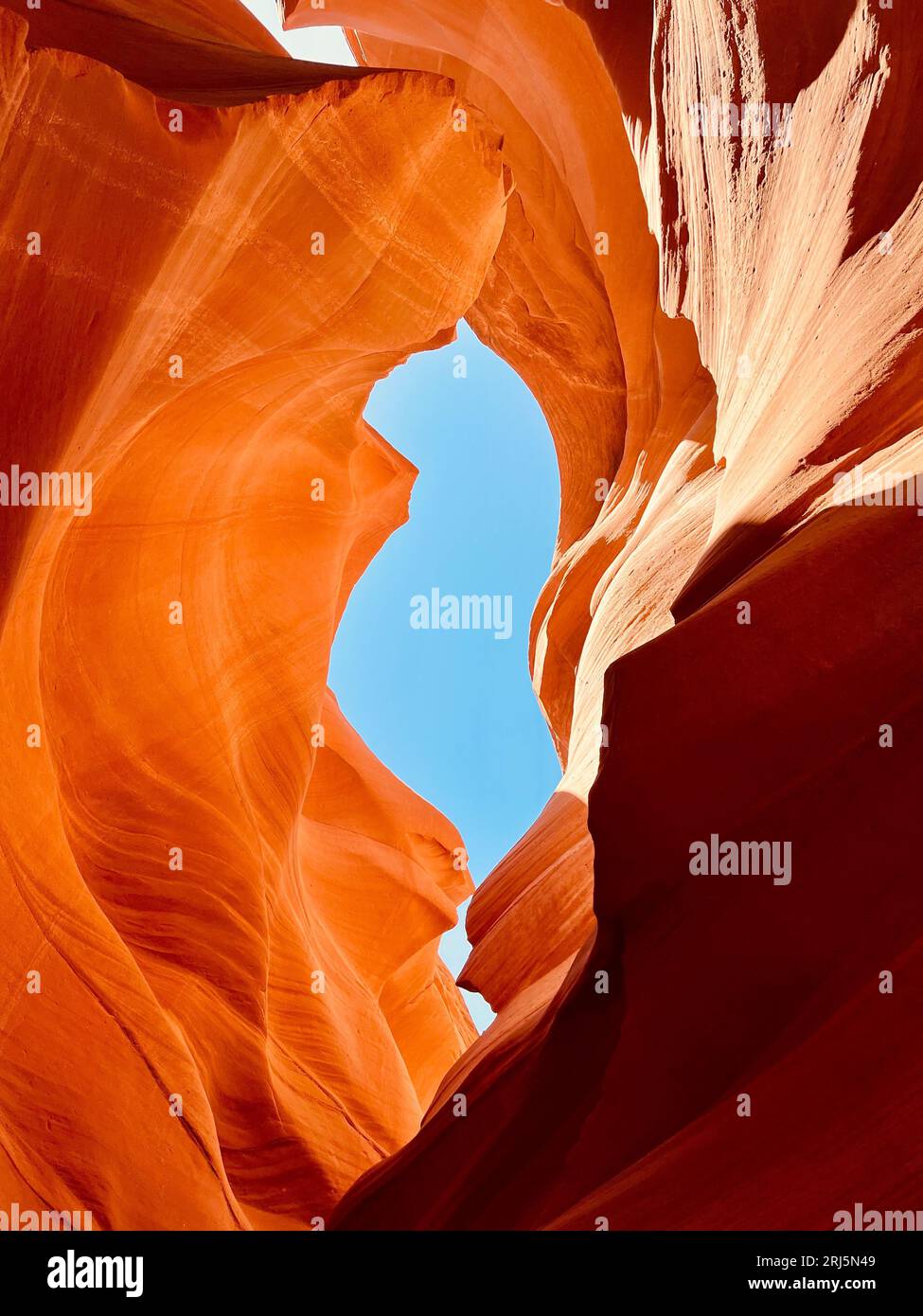 The Antelope Canyon sandstone formations in the Navajo Tribal national ...