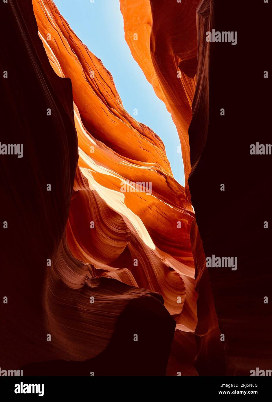 The Antelope Canyon sandstone formations in the Navajo Tribal national ...