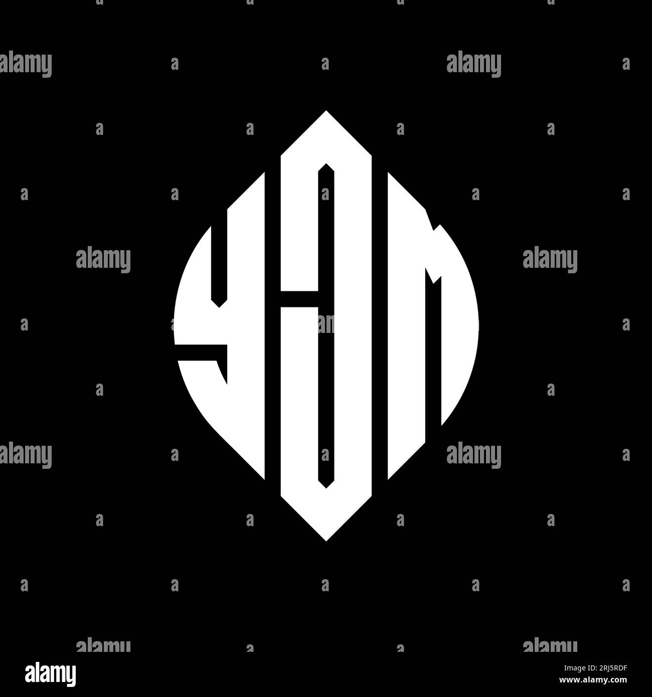 Yjm logo design hi-res stock photography and images - Alamy