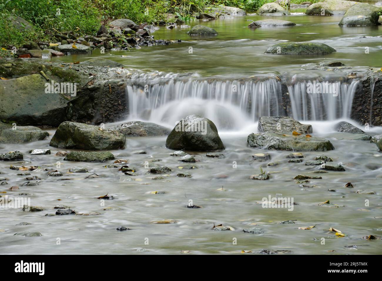 Tranquil stream meandering between hi-res stock photography and images ...