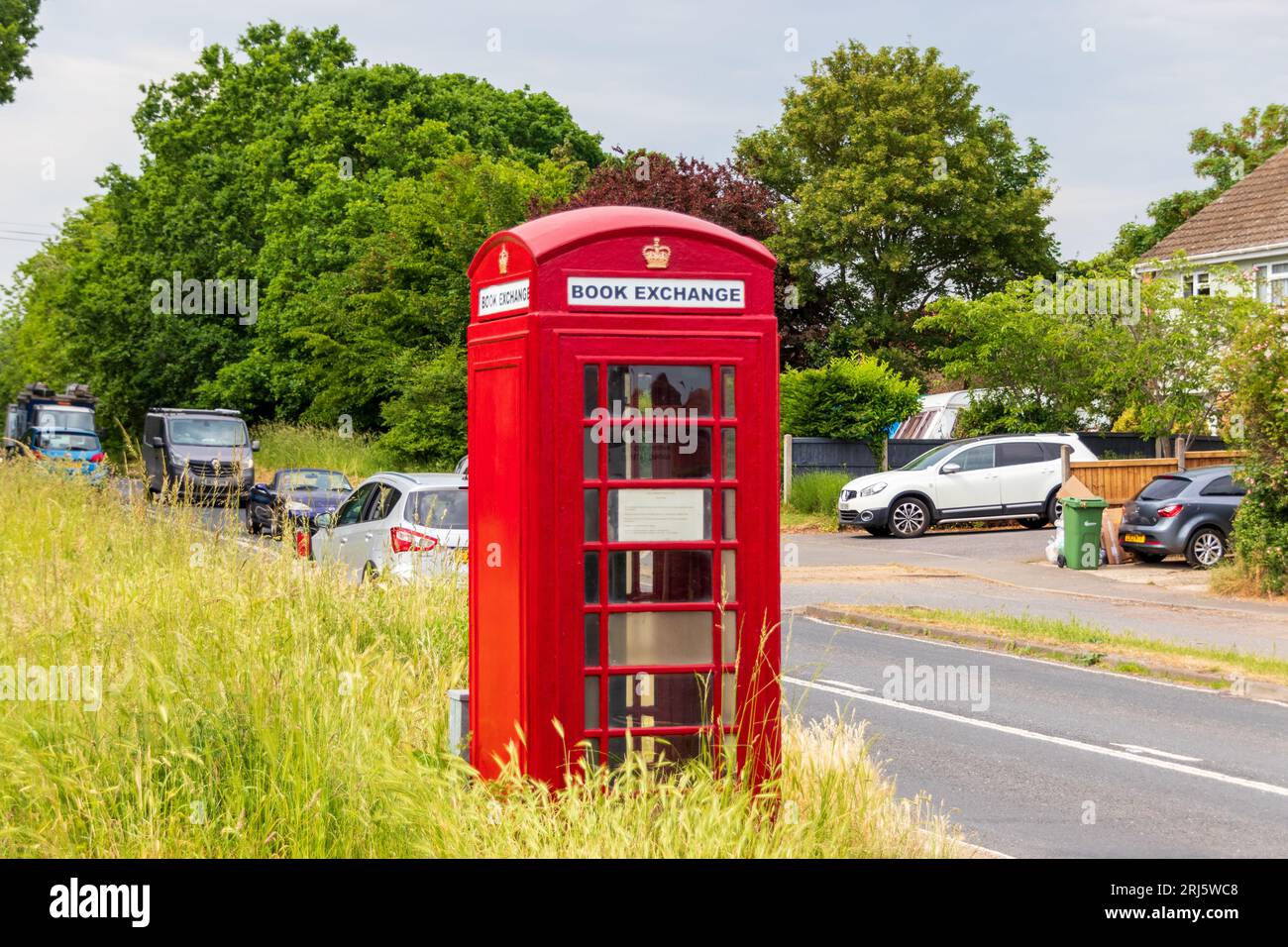Book Exchange in a Red Telephone Box in Sible Hedingham Essex England ...