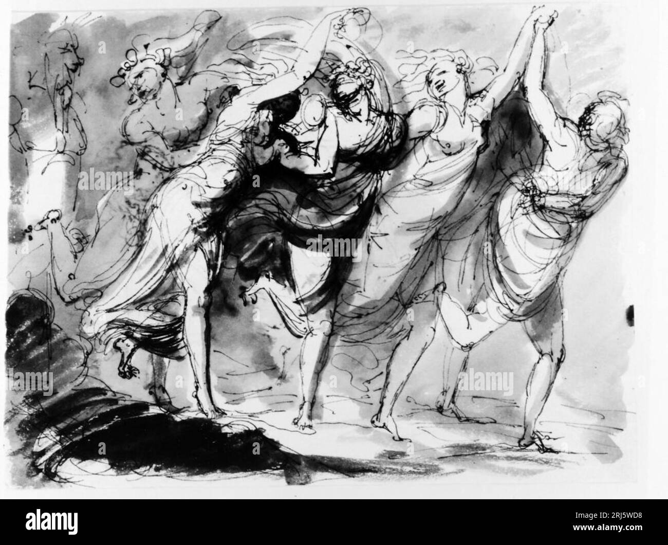 Backanalisk dans by Johan Tobias Sergel Stock Photo - Alamy