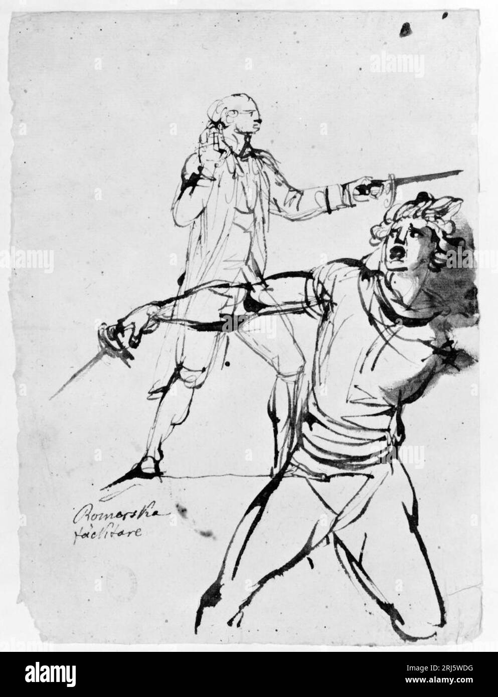 Romerska fäktare by Johan Tobias Sergel Stock Photo - Alamy