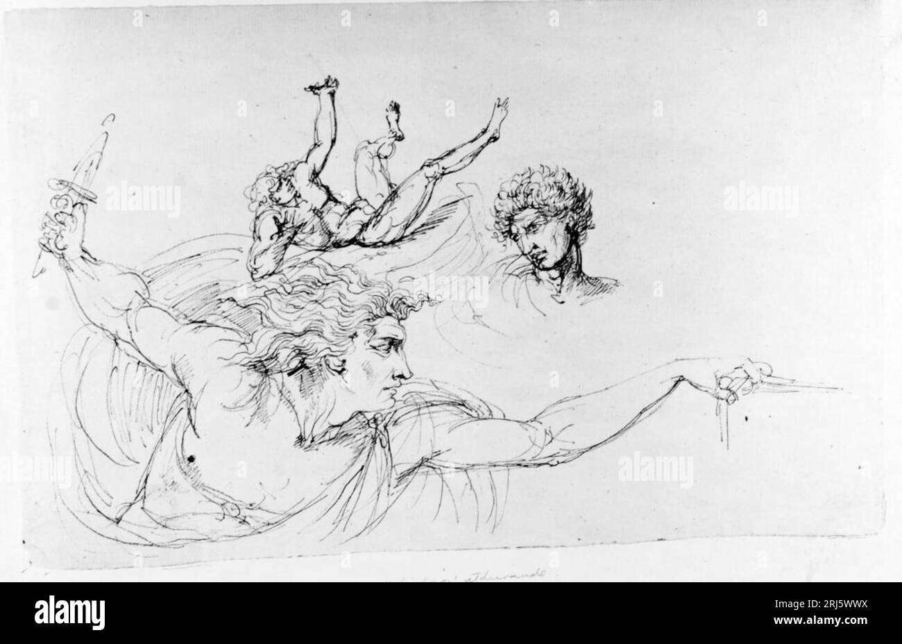 Huvud- och figurstudier by Johan Tobias Sergel Stock Photo - Alamy