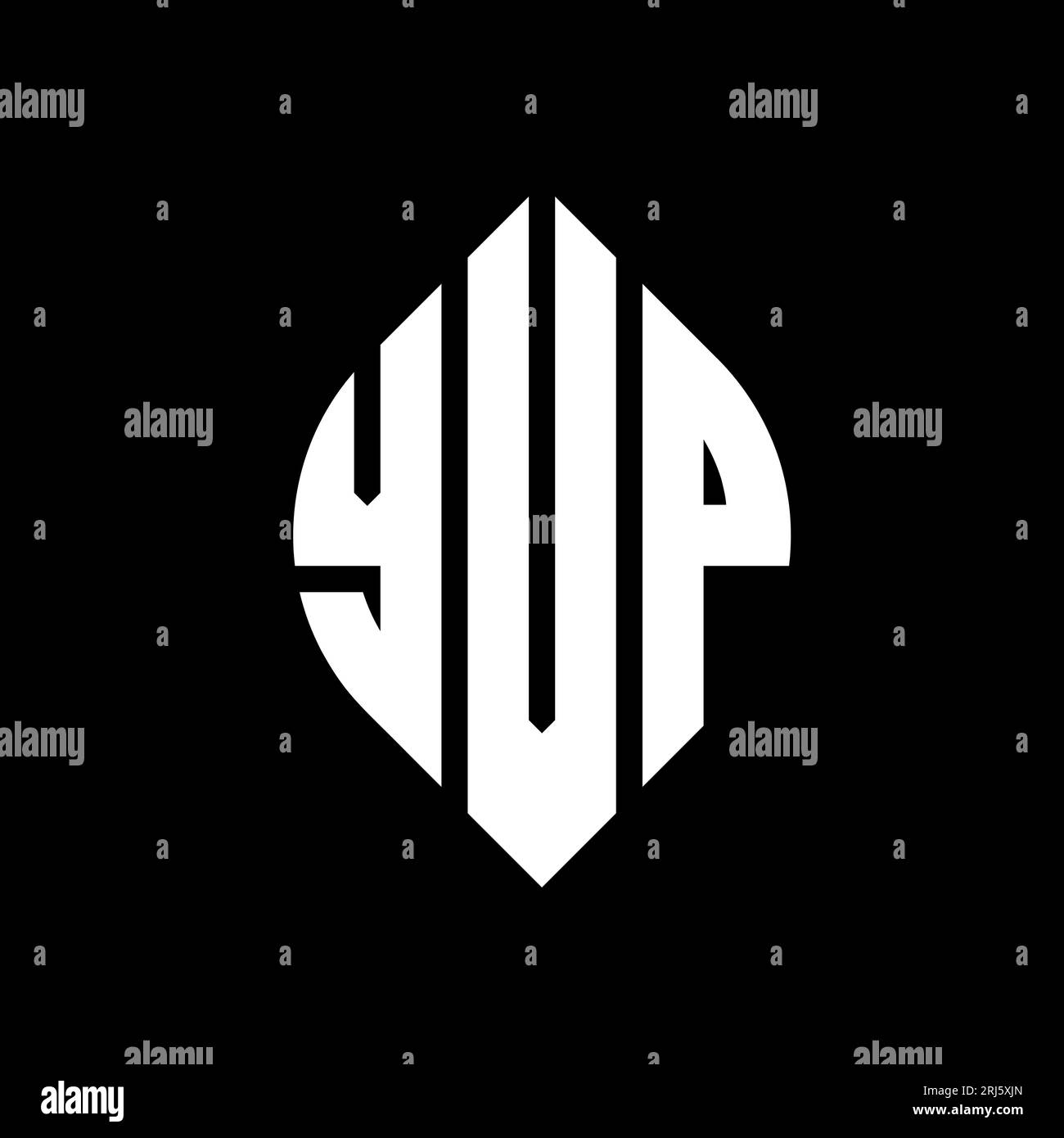 YVP circle letter logo design with circle and ellipse shape. YVP ...