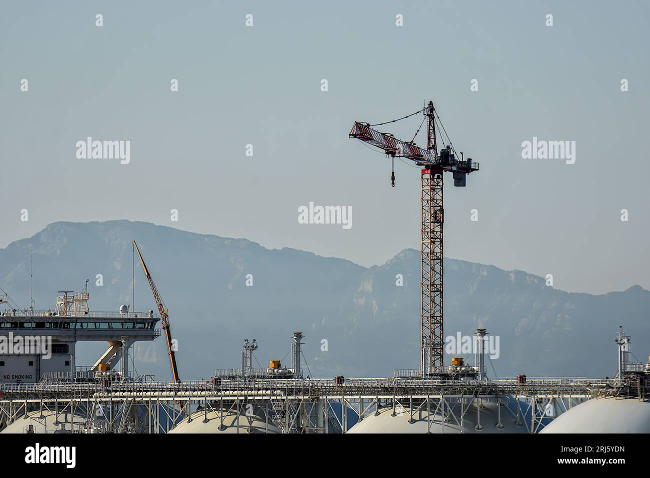 Marseille, France. 21st Aug, 2023. The LNG Tanker Grace Dahlia is ...