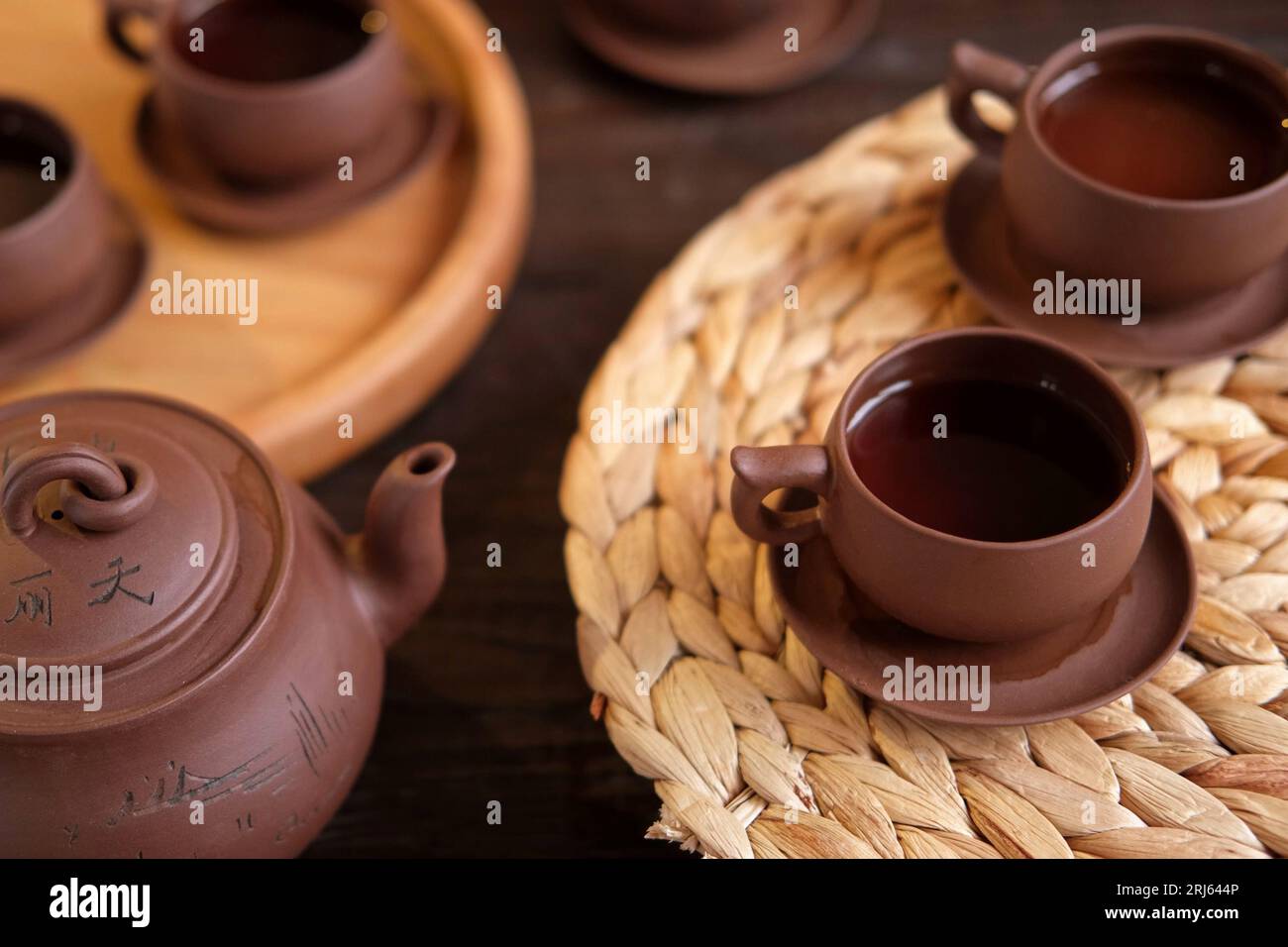 Tea Ceremony. Traditional Asian Tea Utensil, Serving Authentic Set ...