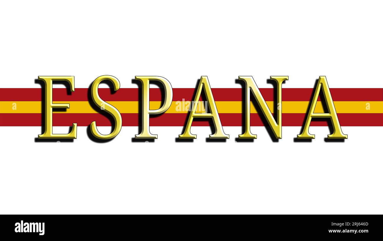 spain and one heart. colors of the spanish flag. graphics to express ...