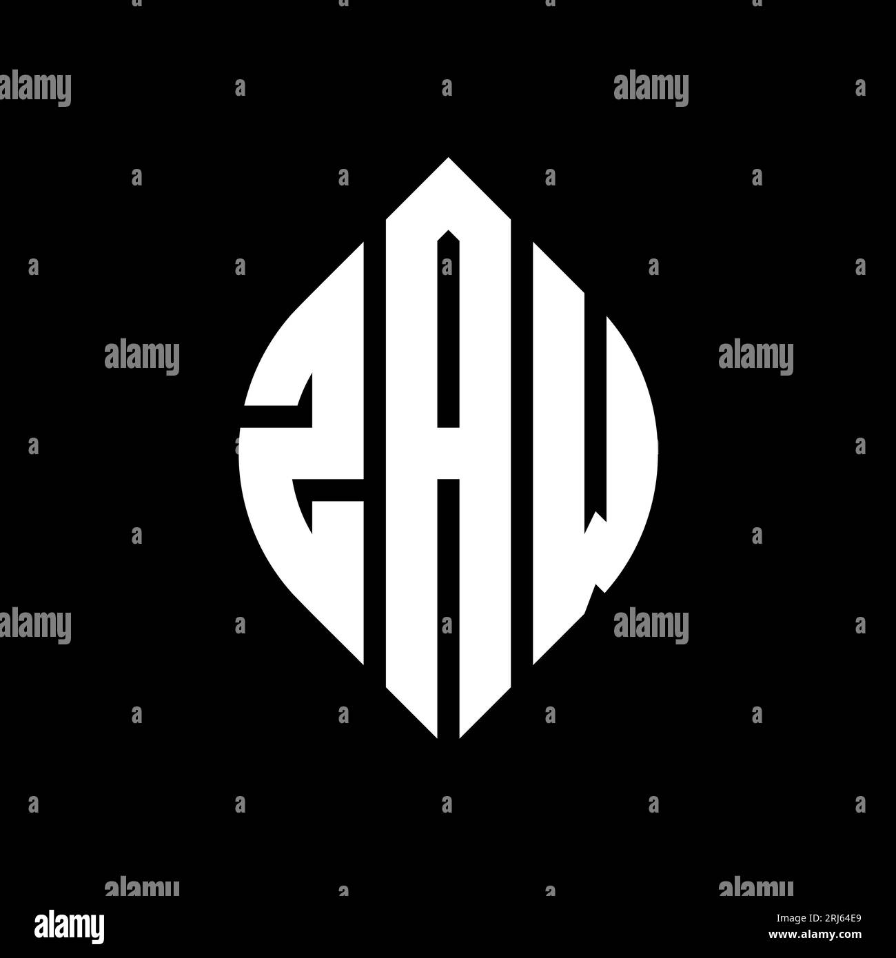 Zaw logo design Stock Vector Images - Alamy