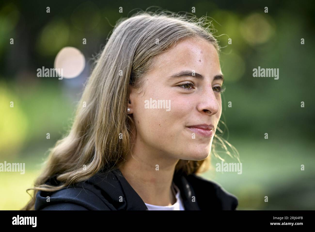 Tegelen, Netherlands. 21st Aug, 2023. Belgium's Camille Belis pictured ...