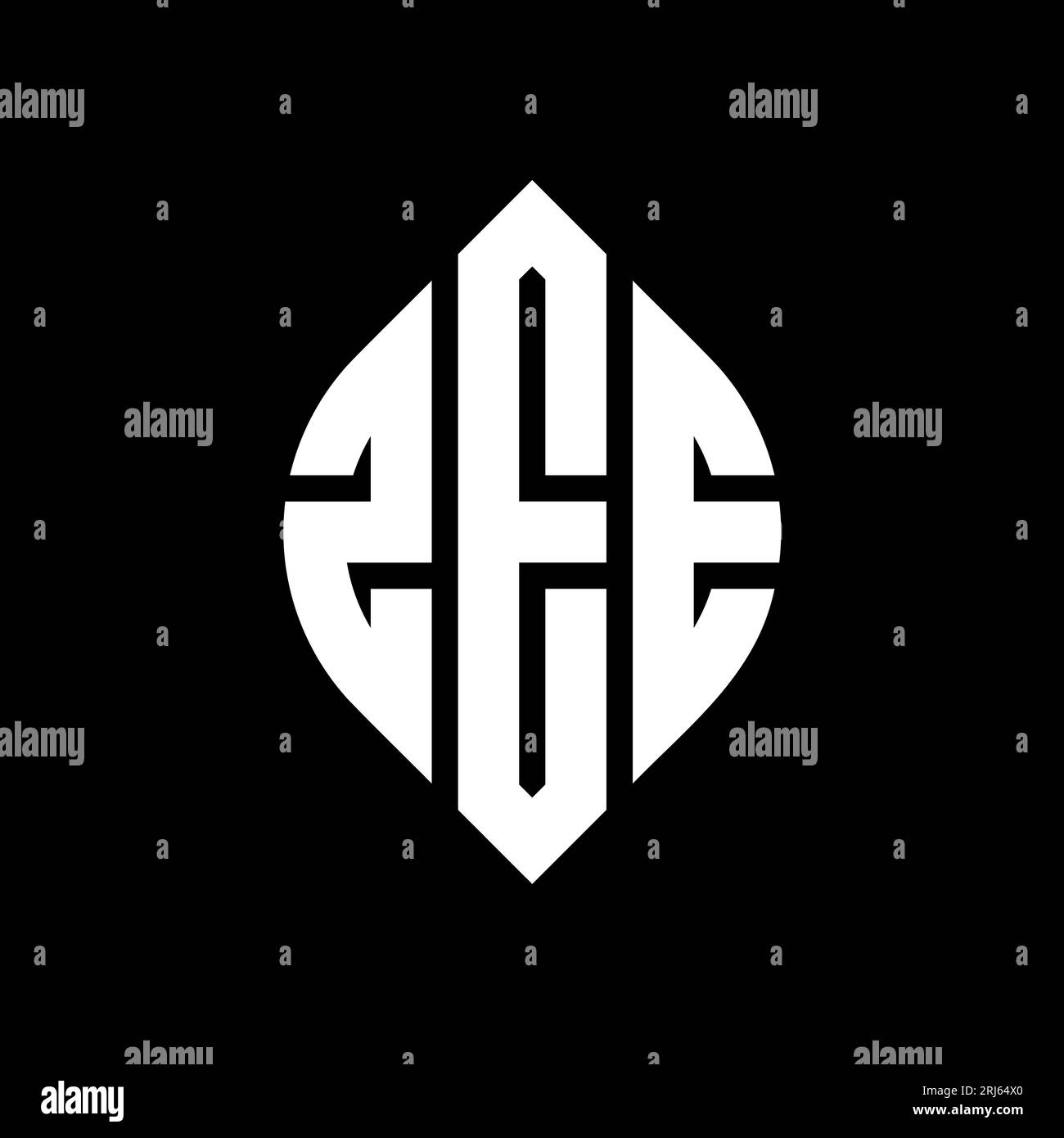 Zee Circle Letter Logo Design With Circle And Ellipse Shape Zee