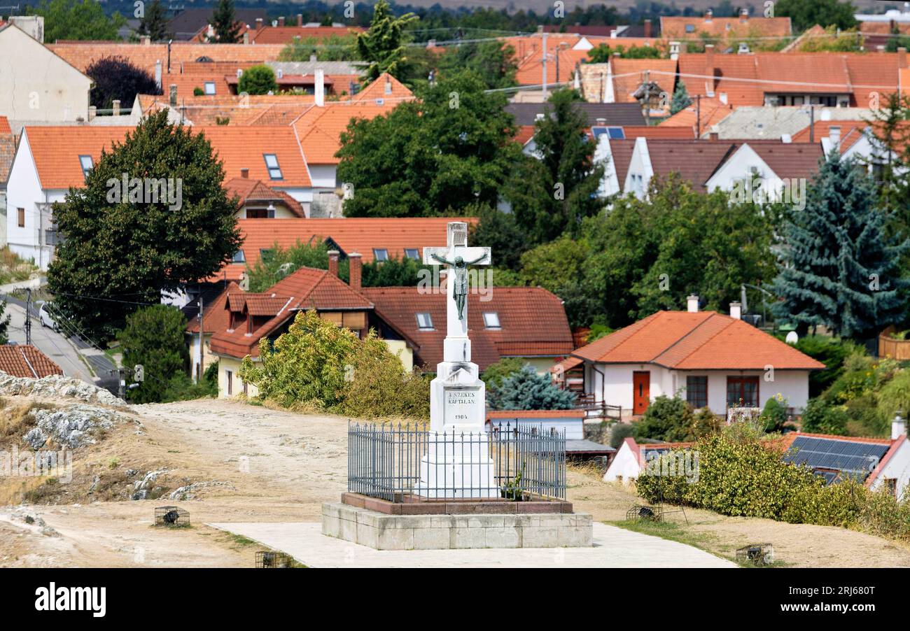 The Crucifix on St. Benedict Hill in Veszprem, Hungary Stock Photo - Alamy