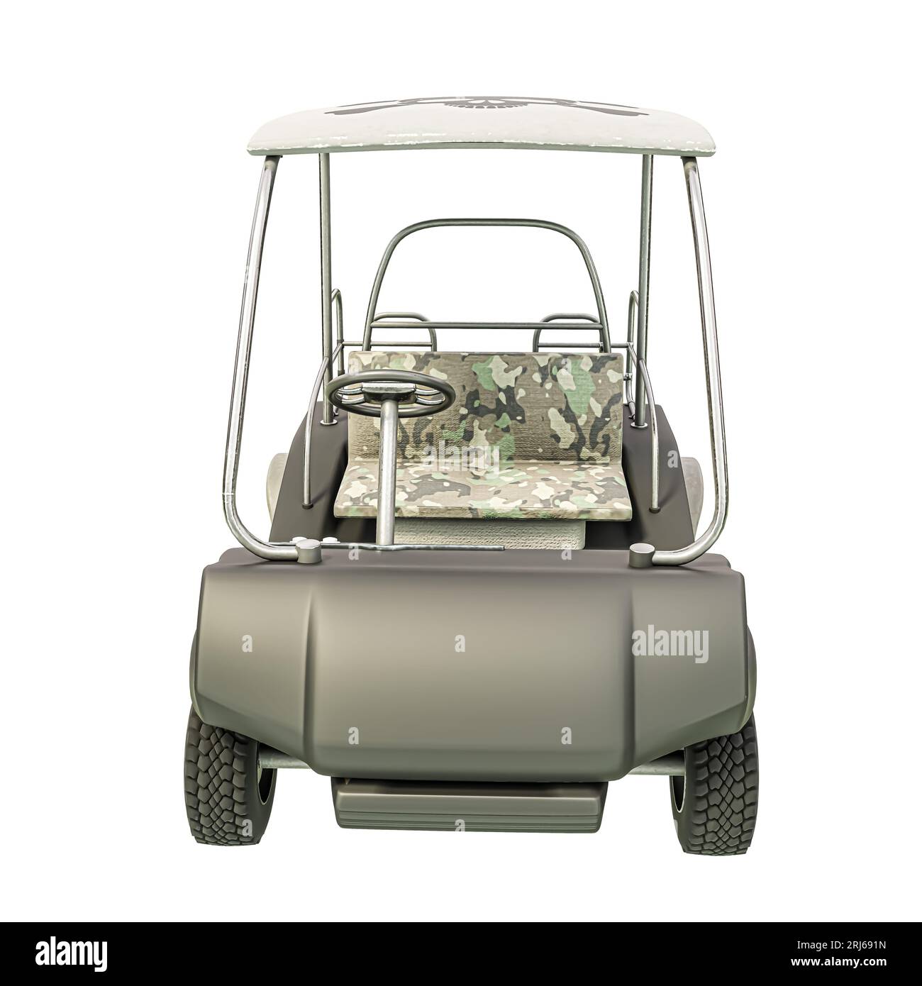 golf cart isolated on white background 3d illustration Stock Photo - Alamy