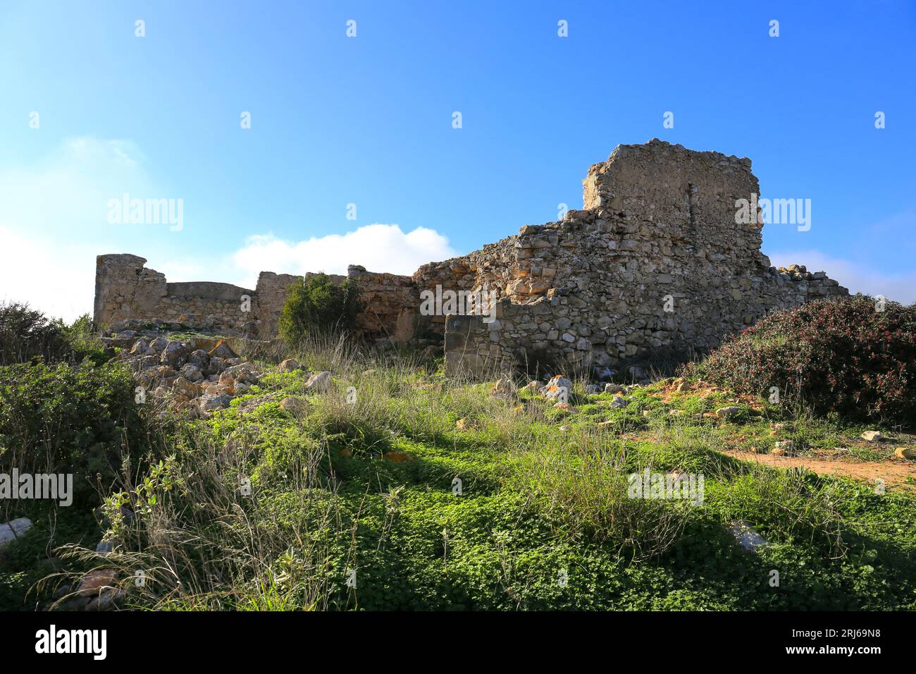 Remains of Almadena Fortress (Forte de Sao Luis) at the Algarve Coast ...