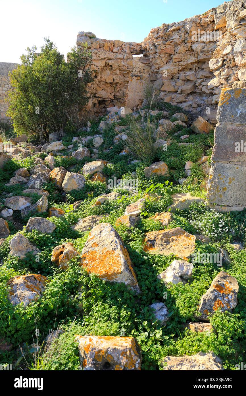 Remains of Almadena Fortress (Forte de Sao Luis) at the Algarve Coast ...