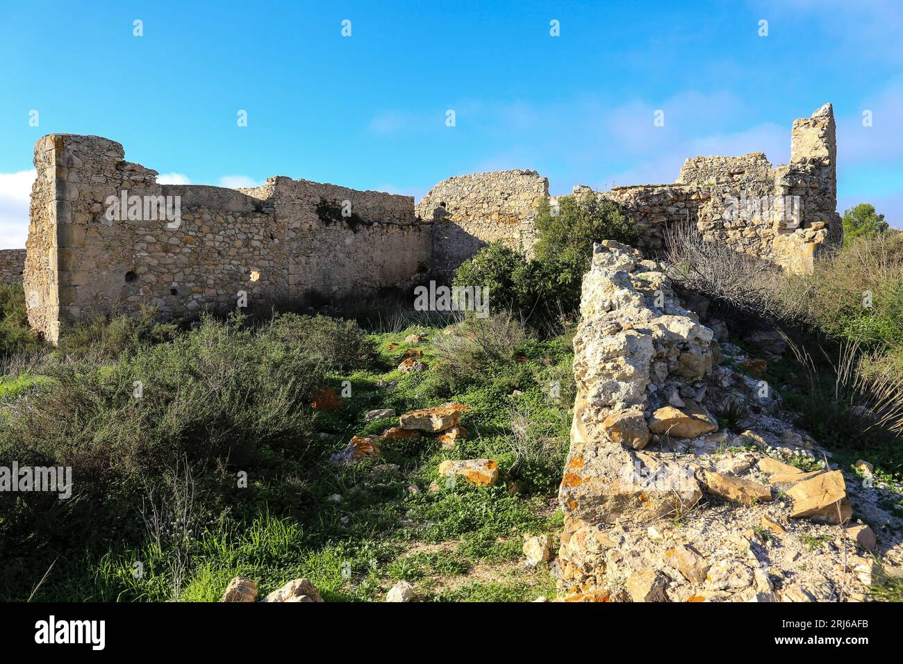 Remains of Almadena Fortress (Forte de Sao Luis) at the Algarve Coast ...